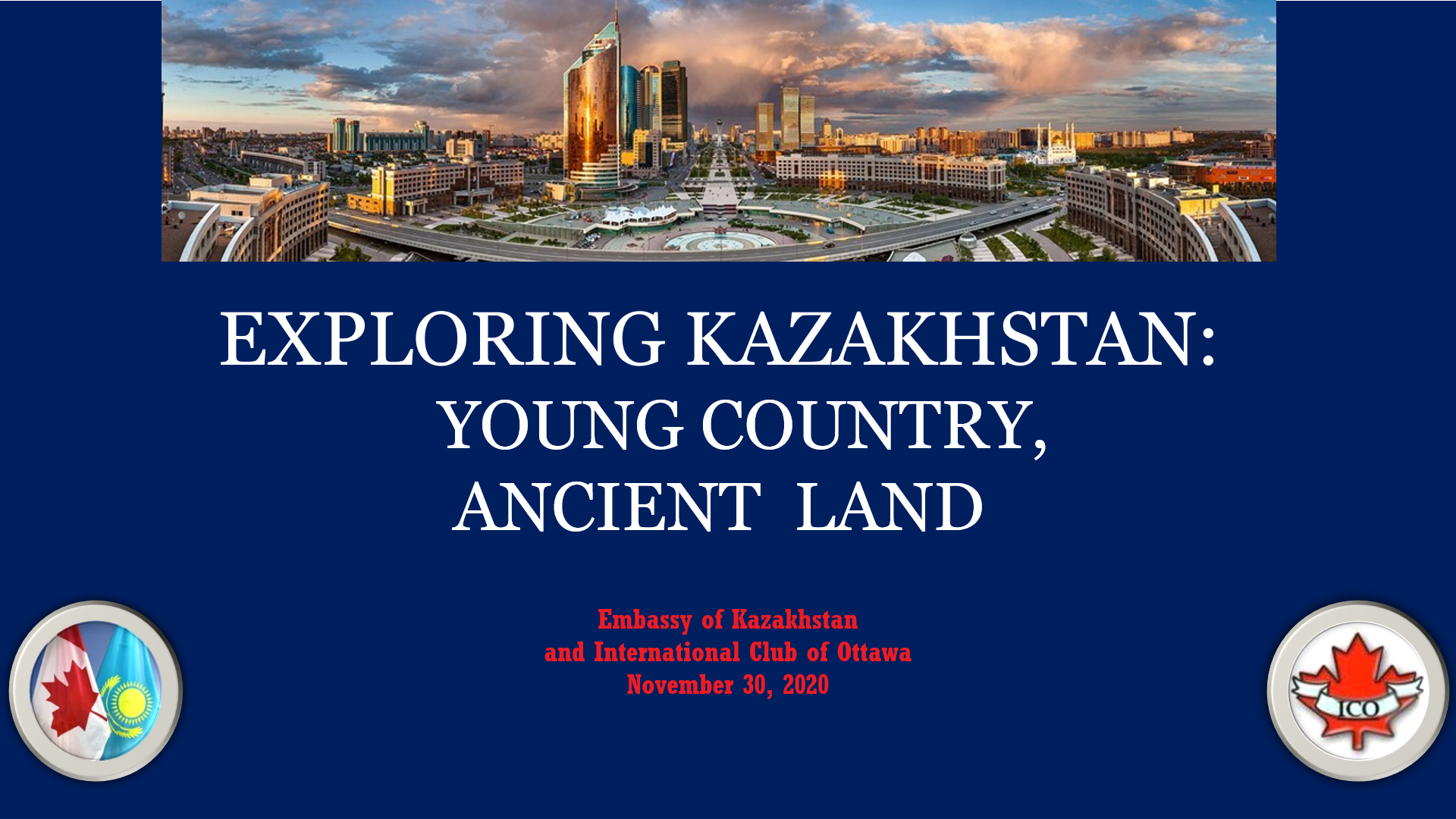 A presentation on the topic: «Exploring Kazakhstan: young country ...